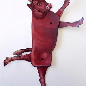 DIY Paper Dolls, Cow, Jointed Paper Dolls, Cow Paper Dolls, Bookmarks ...