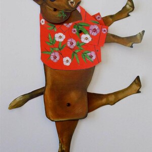 DIY Paper Dolls, Hawaiian Cow Jointed Paper Dolls, Cow Paper Dolls ...
