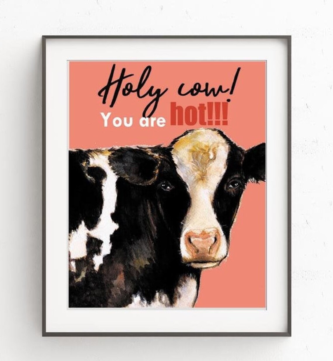 Humorous Art Prints Funny Wall Decor Cow Printable Wall Art - Etsy