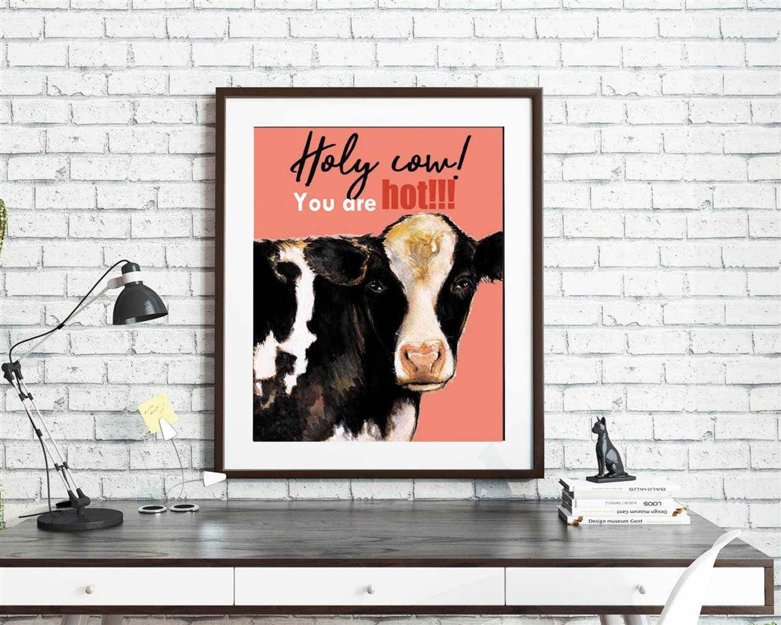 Humorous Art Prints Funny Wall Decor Cow Printable Wall Art - Etsy