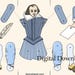 Shakespeare Paper Doll, Shakespeare Bookmark, Book Lover Gift ...