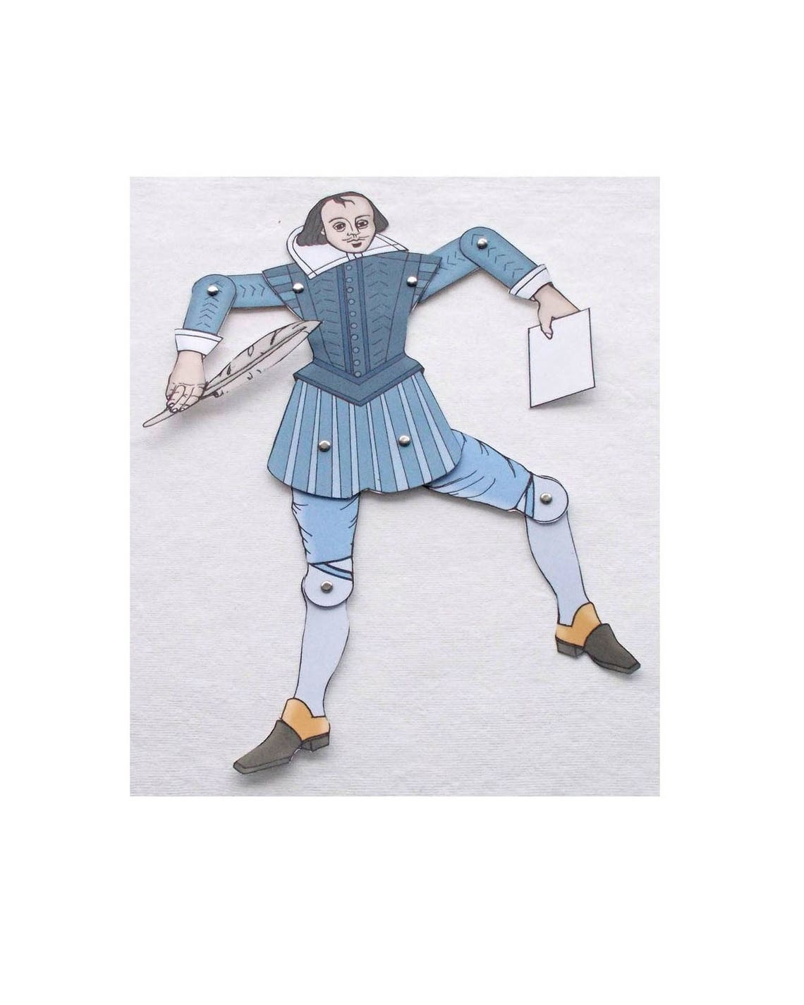 Shakespeare Paper Doll, Shakespeare Bookmark, Book Lover Gift ...
