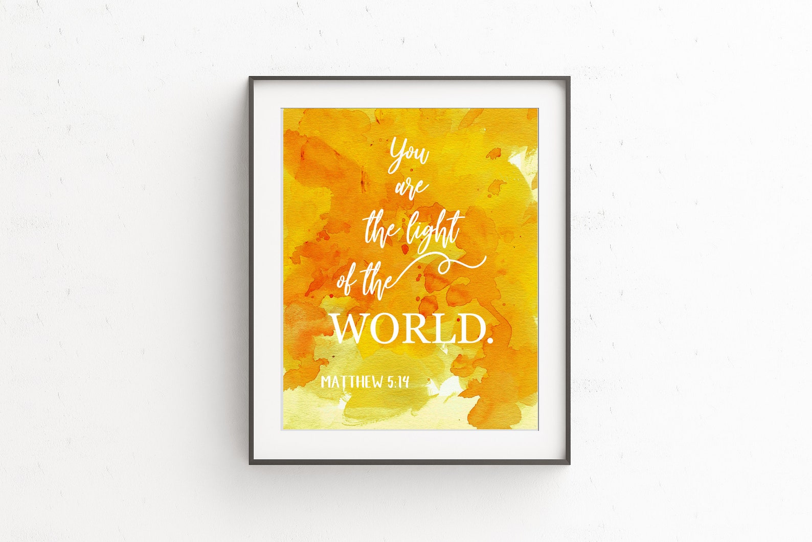 Scripture Wall Art Download, Matthew 5:14, You Are the Light of the ...