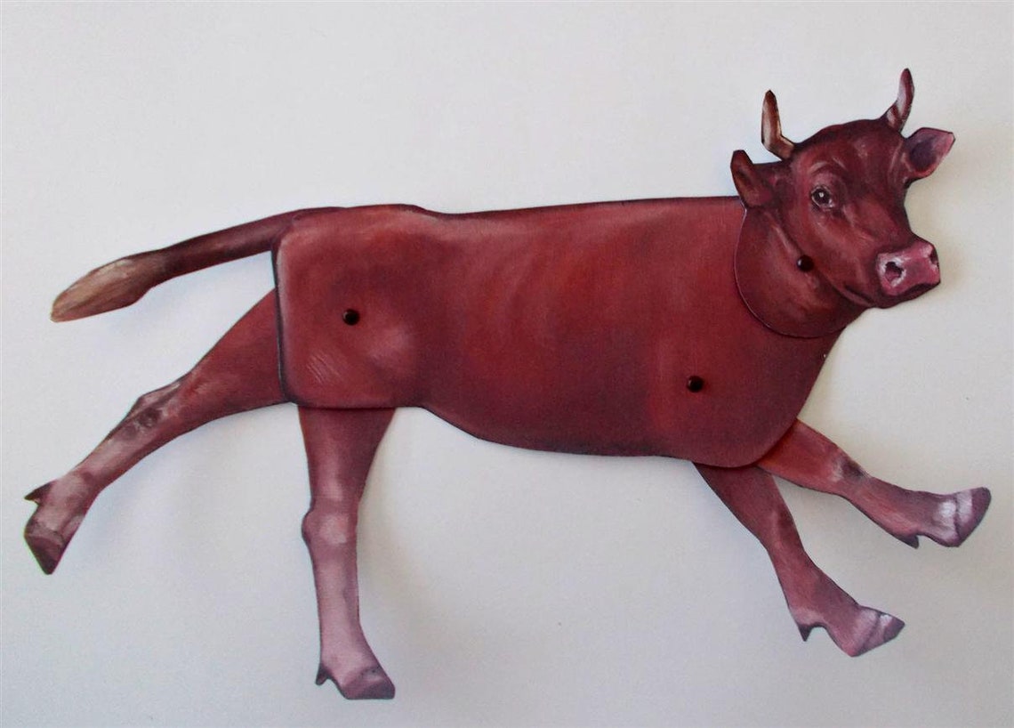DIY Paper Dolls, Cow, Jointed Paper Dolls, Cow Paper Dolls, Bookmarks ...