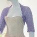 Lilac Shrug, Summer Wedding Shrug, Lilac Bolero, Bolero Jacket, Lace ...