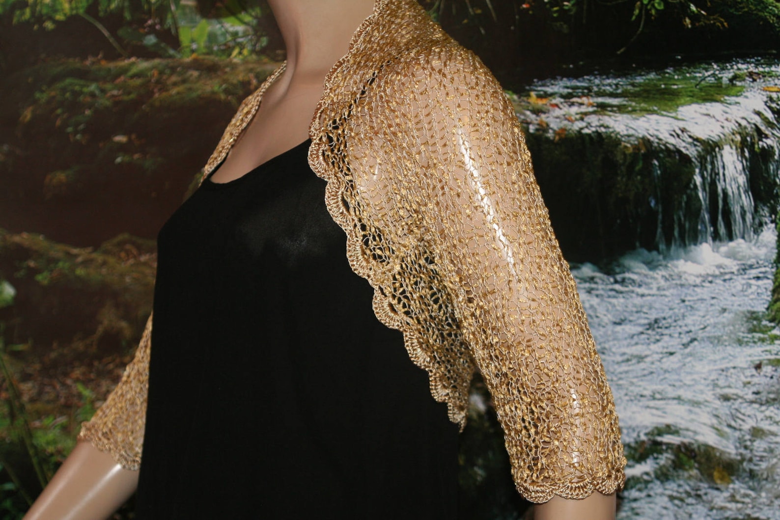 Gold Shrug Wedding Shrug Gold Bolero Bridal Shoulders - Etsy