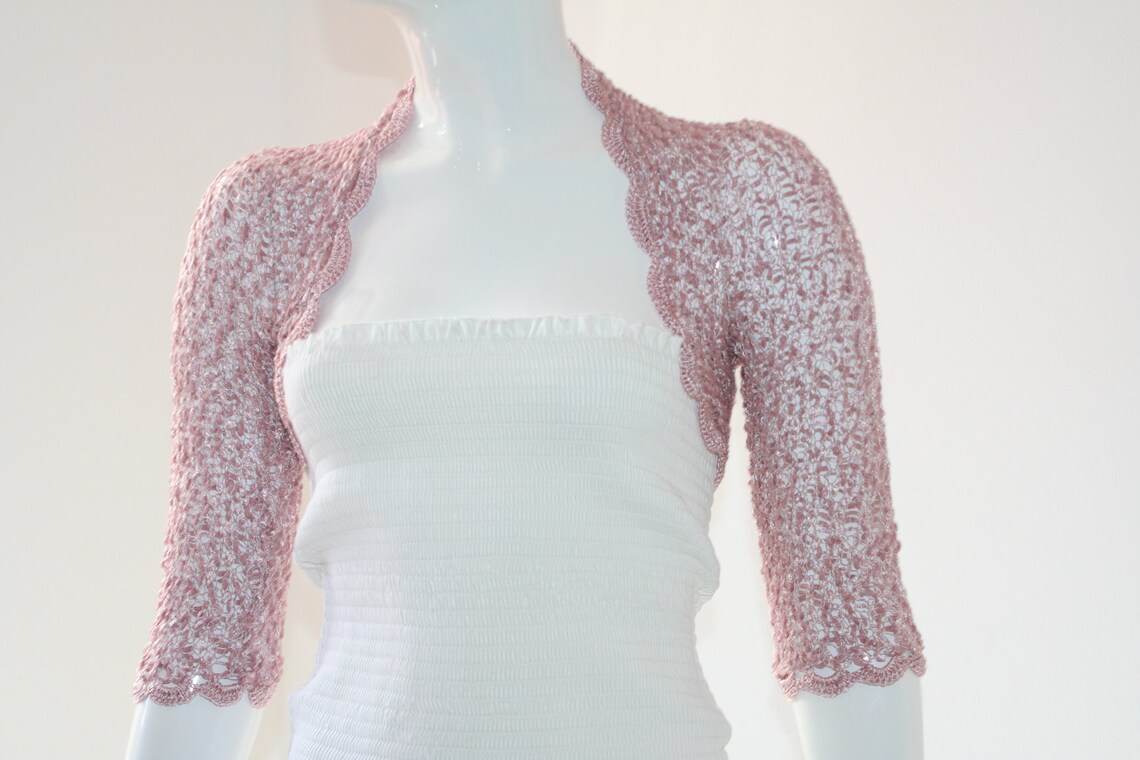 Lilac Wedding Shrug, Wedding Bolero Shrug, Bolero Jacket, Lace Shrug ...