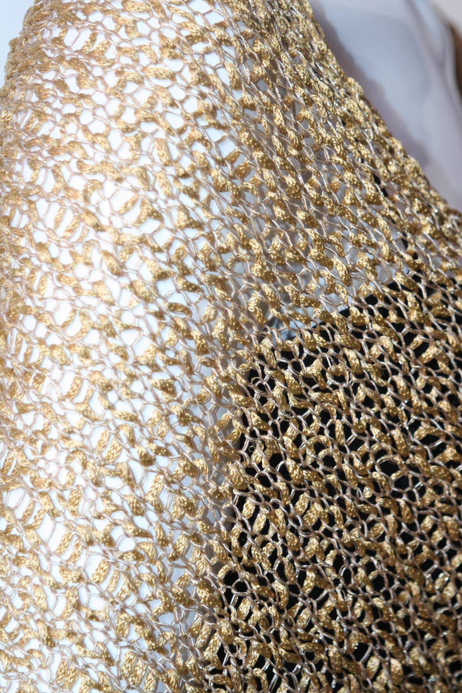 Gold Shrug, Gold Shawl, Wedding Shrug, Knit Poncho, Gold Poncho, Bridal ...