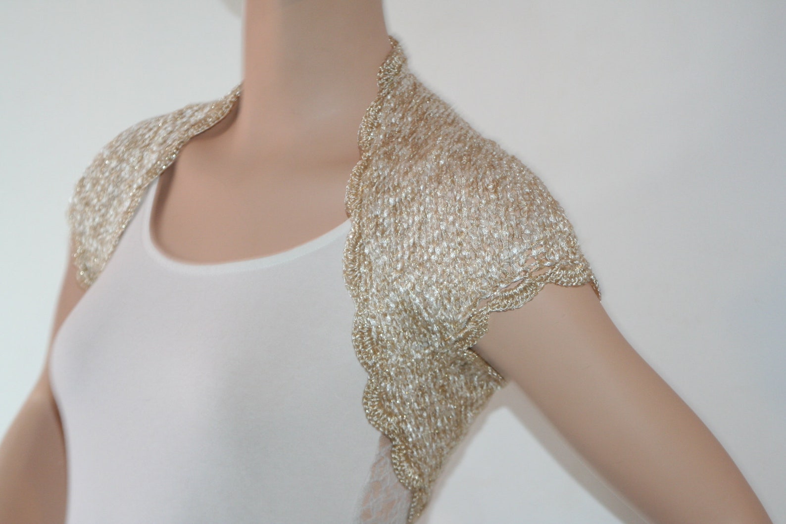 Gold Shrug Wedding Shrug Bridal Shrug Bridal Bolero - Etsy Denmark