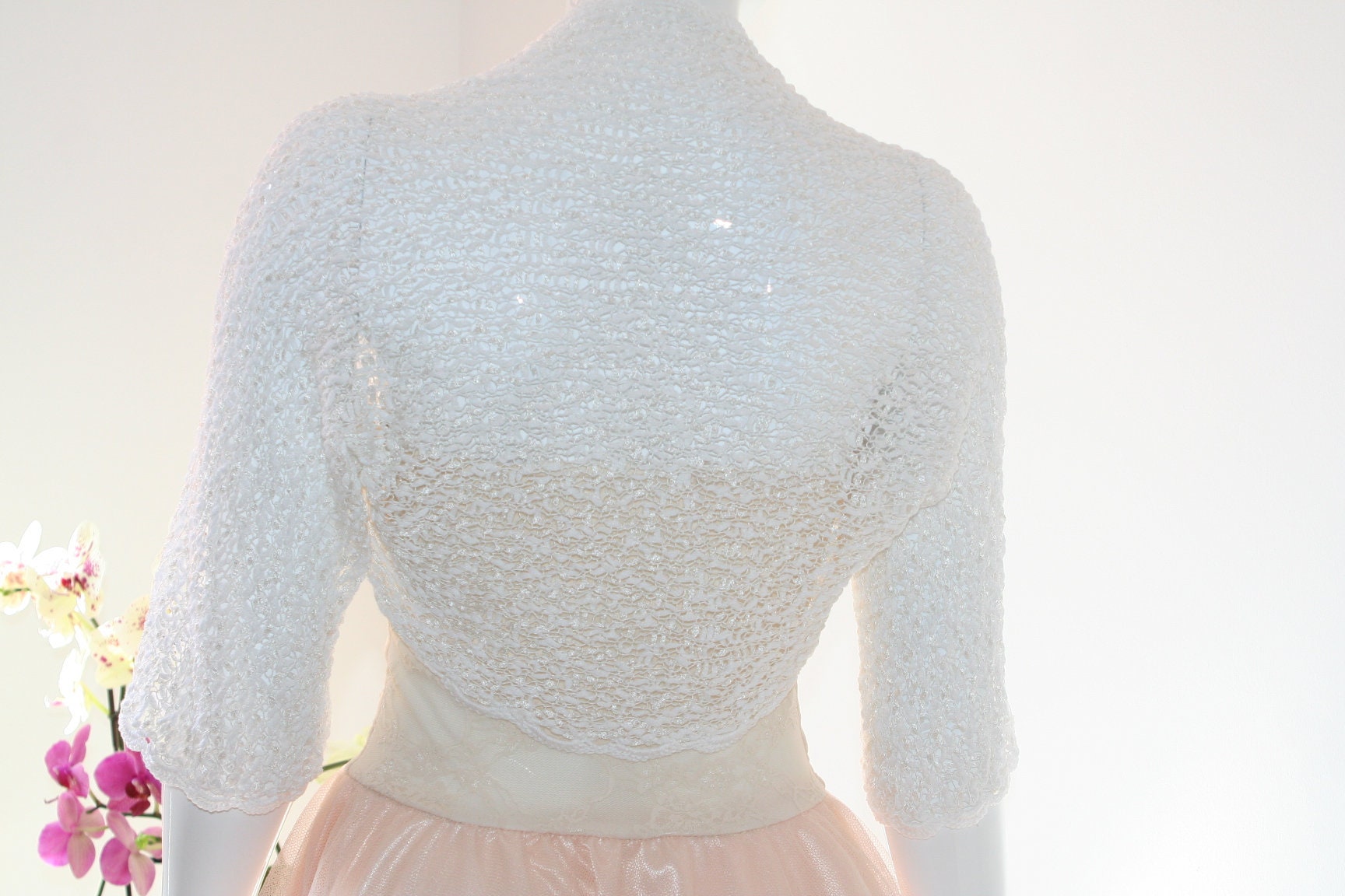 Lilac shrug Summer wedding shrug Lilac bolero Bolero | Etsy