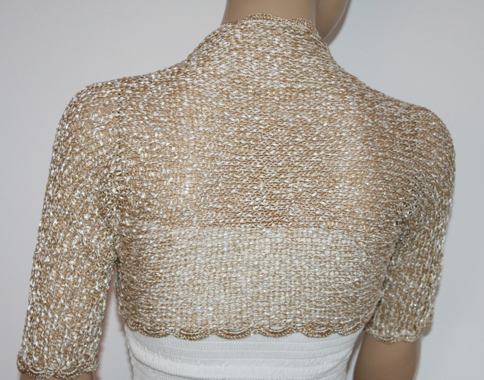 Gold Shrugs for Dresses Bridal Jackets and Shrug Wedding - Etsy