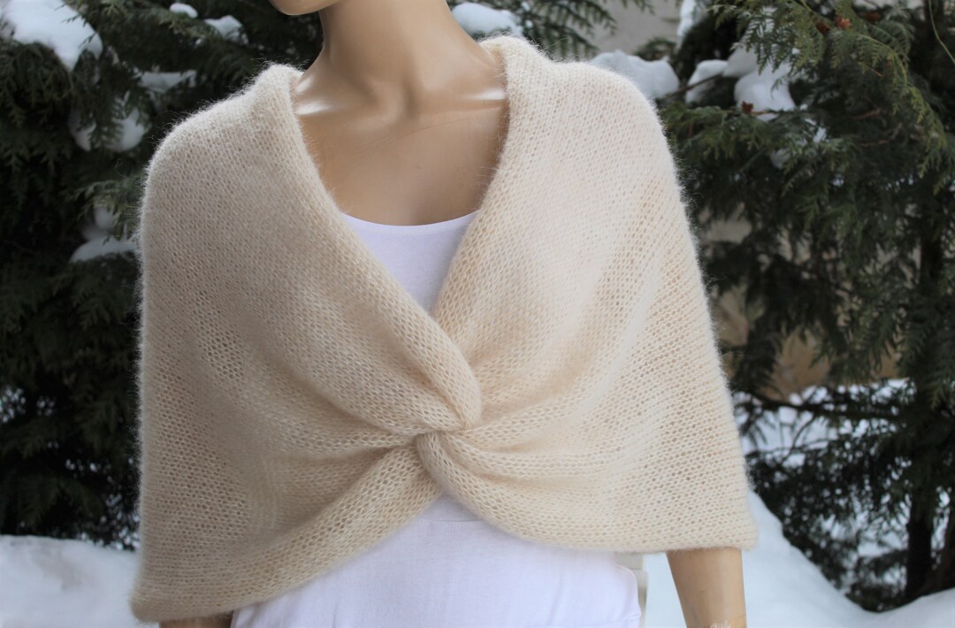 Beige Cape, Shawls for Dresses for Weddings, Winter Wedding Shawl ...