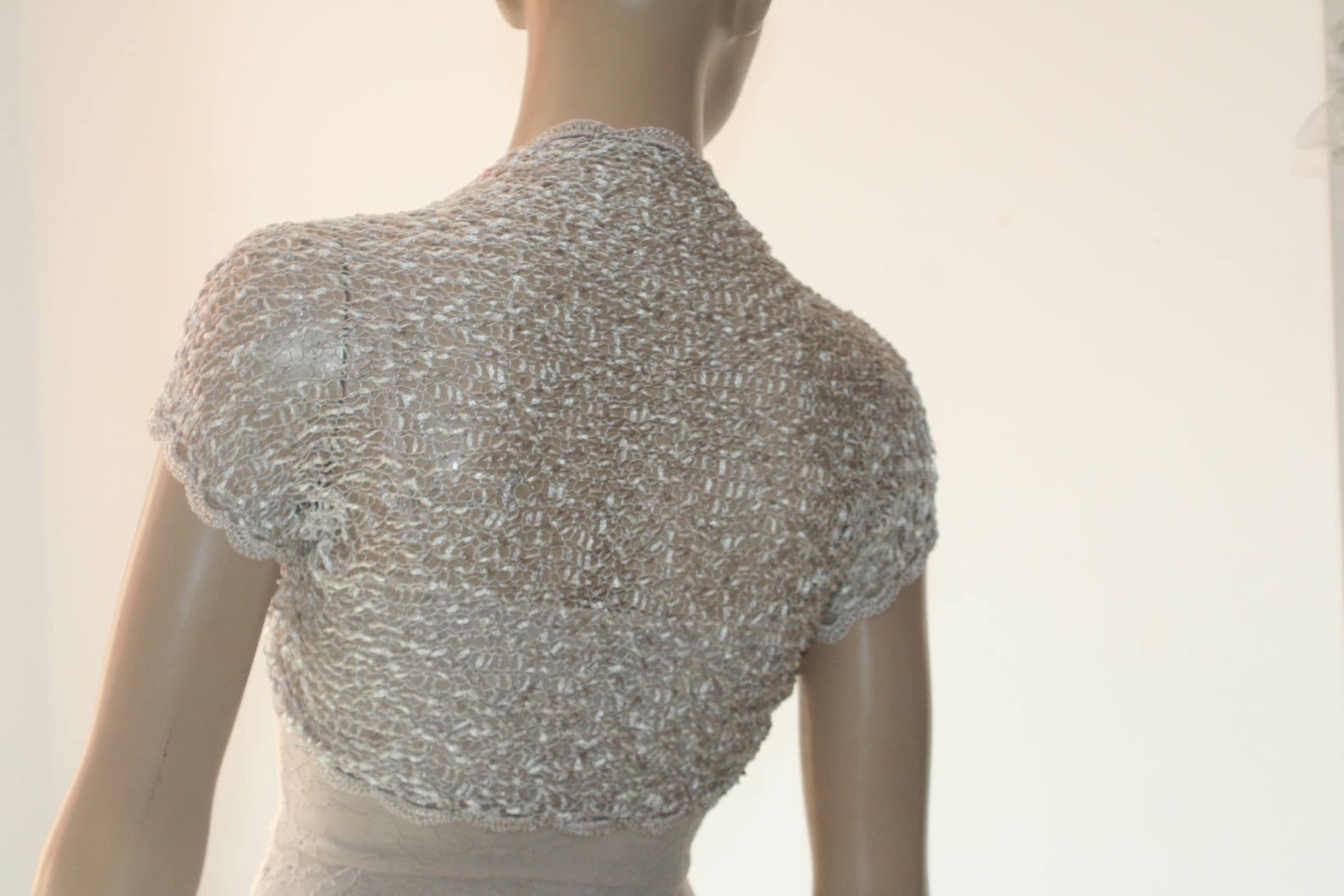 Beige shrug Wedding bolero shrug Bolero jacket Lace shrug | Etsy