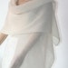 Ivory Shawl Knitted Shawl Wedding Ivory Shawl Bridal Wrap - Etsy