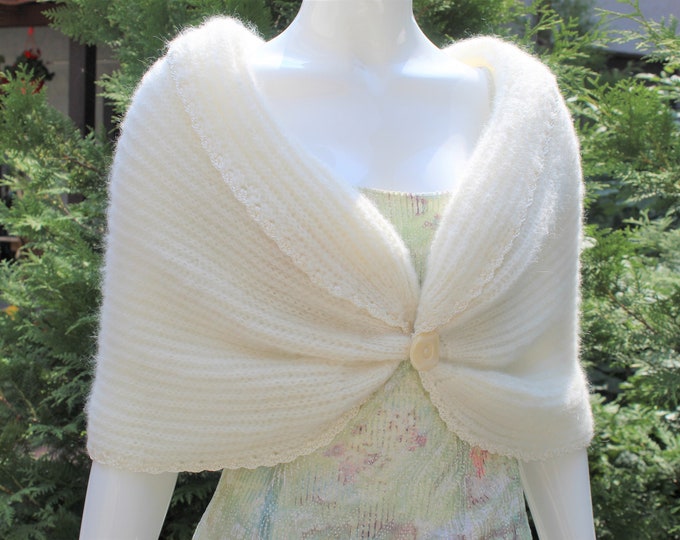 Ivory Shawl Winter Wedding Shawl Bridal Cape Bridal Wrap - Etsy