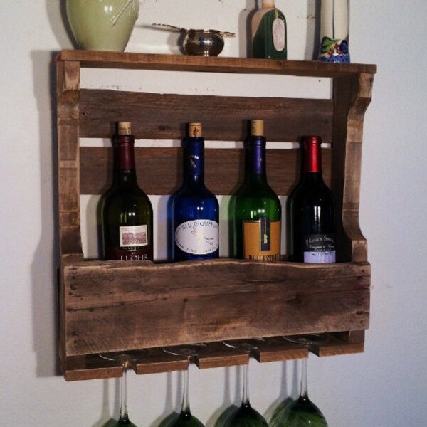 Rustic Wine Rack - Etsy