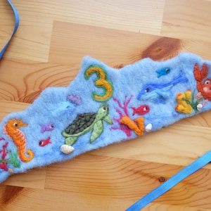 Handmade Wool Felt Ocean Creatures Themed Birthday Crown - Etsy