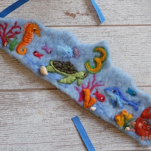 Handmade Wool Felt Ocean Creatures Themed Birthday Crown - Etsy