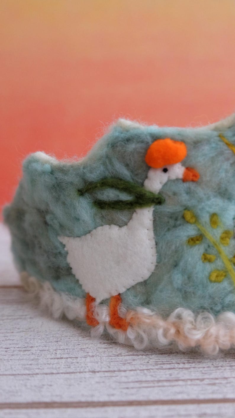 One Silly Goose Party Hat, Birthday Crown, Needle Felting Crown - Etsy
