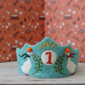 One Silly Goose Party Hat, Birthday Crown, Needle Felting Crown - Etsy