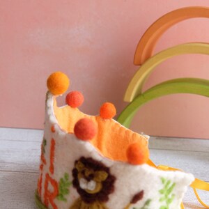 Waldorf Felted Birthday Crown, Wool Personalized Crown - Etsy