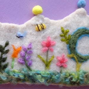 Wool Crown, Needle Felting Birthday Crown, Waldorf Crown, Toddler Crown ...