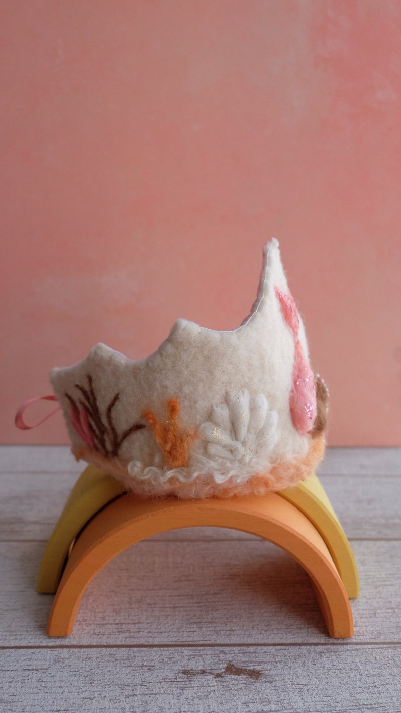 Birthday Crown, Waldorf Felting Crown, Felt Mermaid Crown, - Etsy