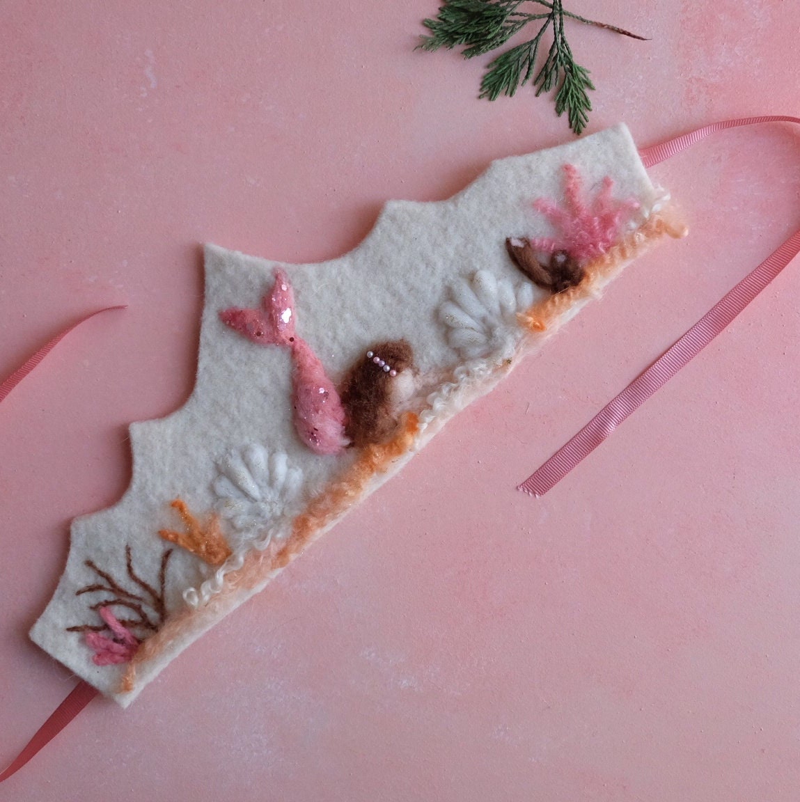 Birthday Crown Waldorf Felting Crown Felt Mermaid Crown - Etsy