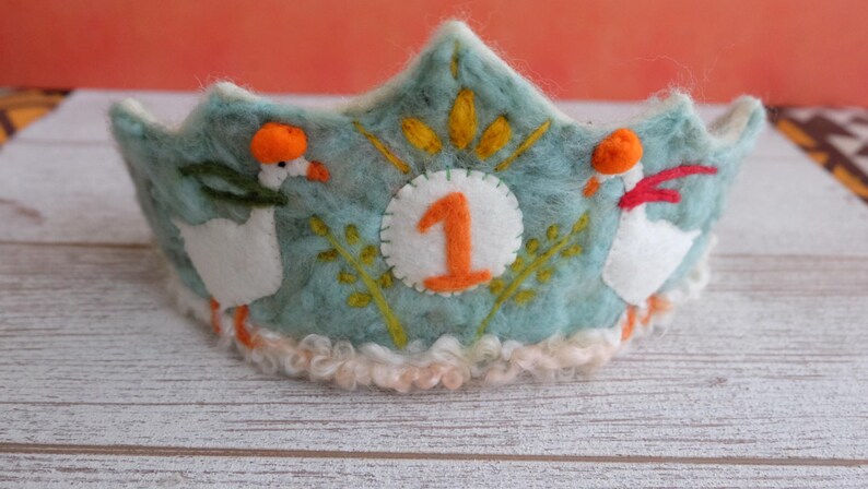 One Silly Goose Party Hat, Birthday Crown, Needle Felting Crown - Etsy