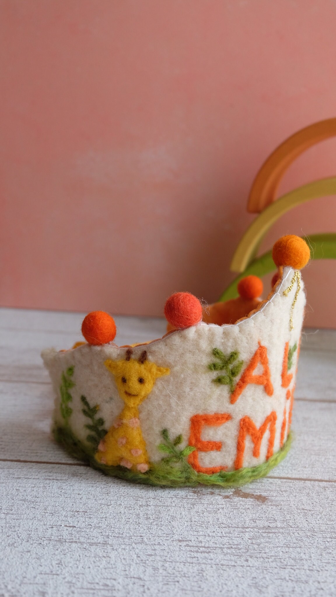 Waldorf Felted Birthday Crown, Wool Personalized Crown - Etsy