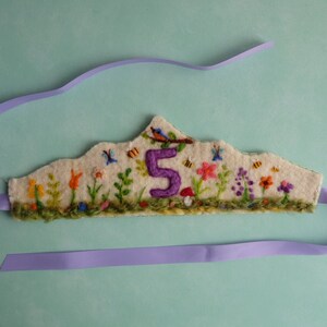 Wool Crown, Needle Felting Birthday Crown, Waldorf Crown, Toddler Crown ...