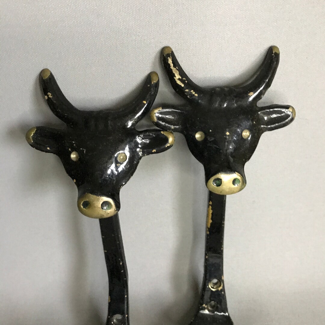 Brass Coat Hooks / Wall Hook / Cow - Etsy
