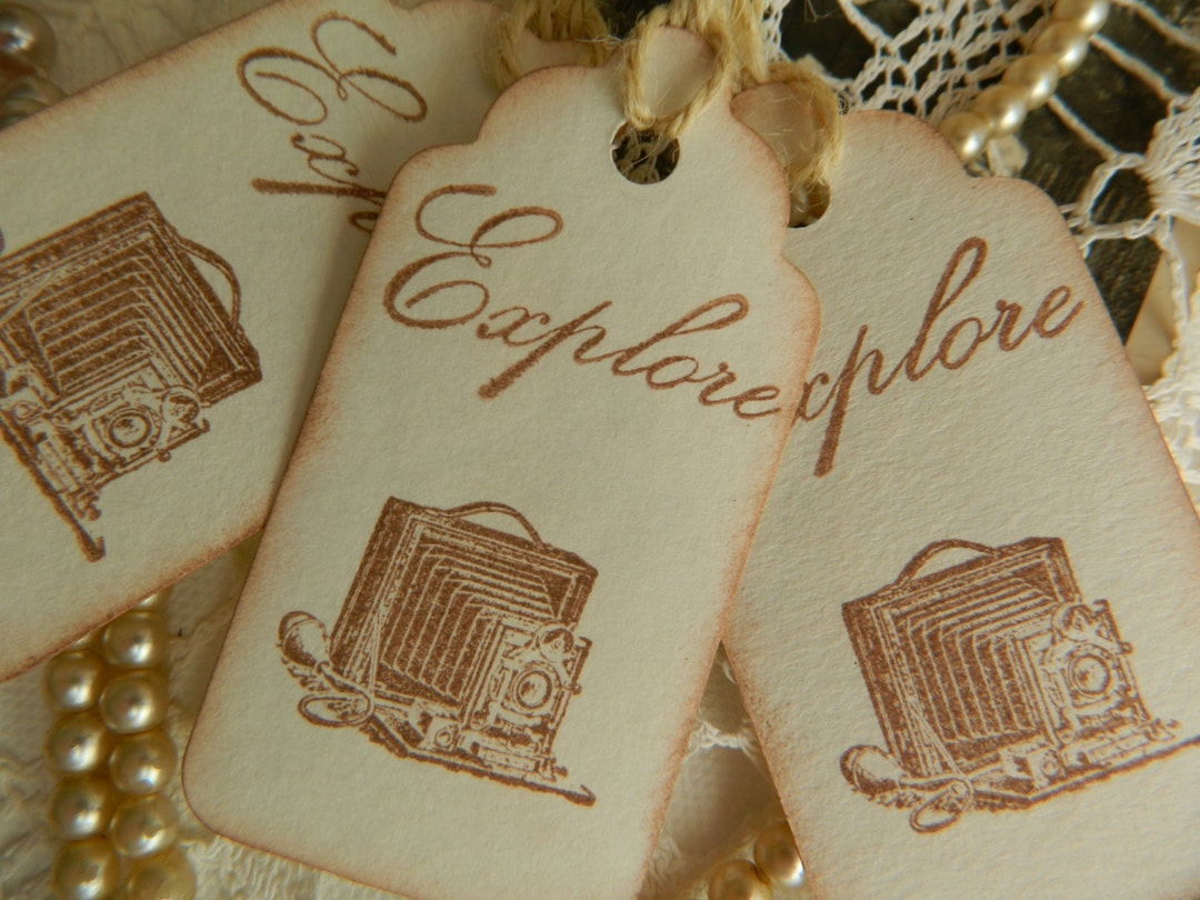 Explore Vintage Inspired Camera Gift Tags Set of 6 - Etsy