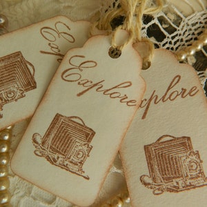Explore Vintage Inspired Camera Gift Tags Set of 6 - Etsy