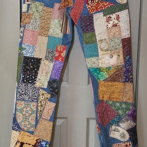 Mens Patch Jeans Patchwork on All Sides Front Back Patched on Top of ...