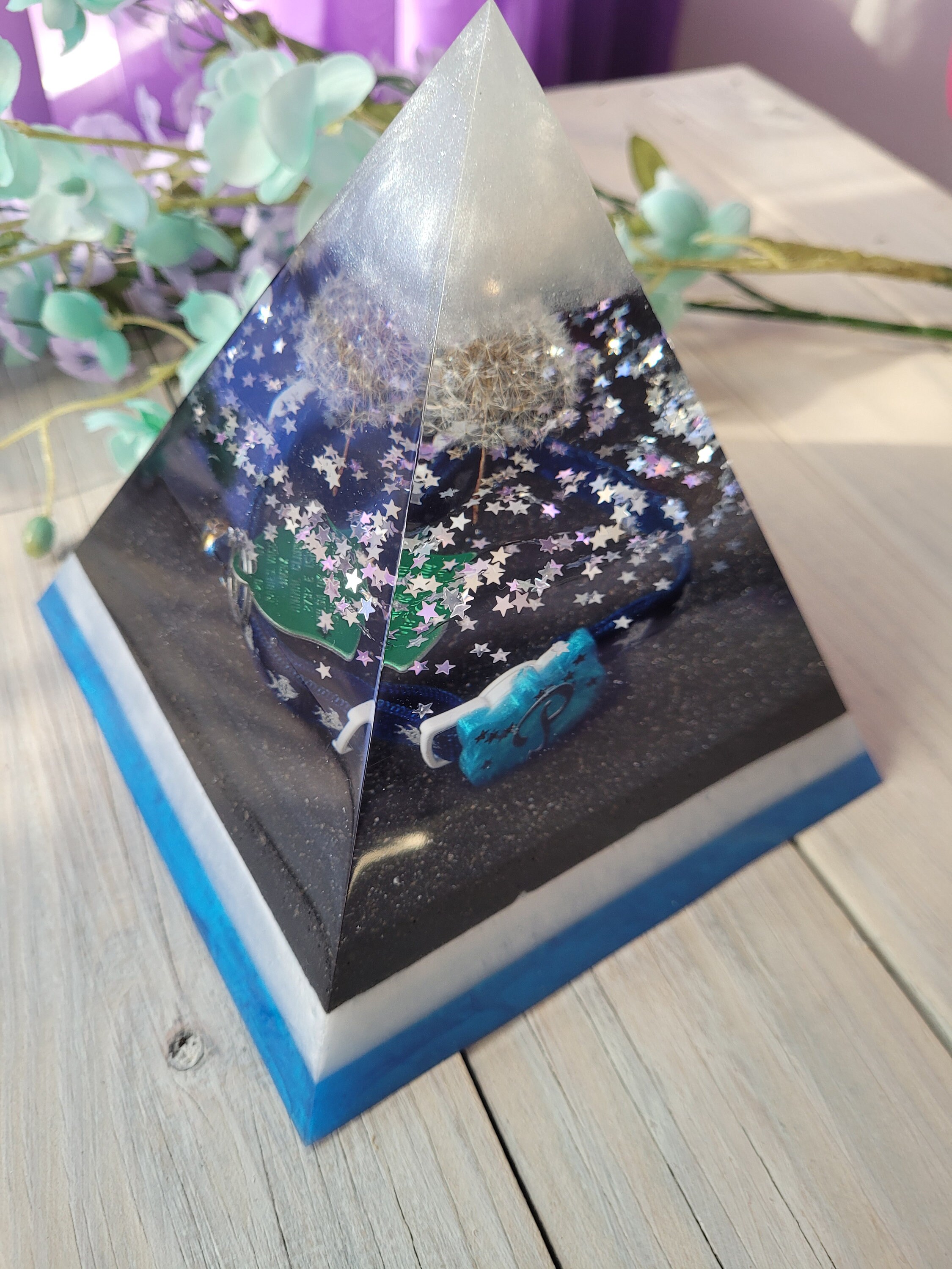 Large Memorial Pyramid Custom Handmade With Epoxy Resin - Etsy