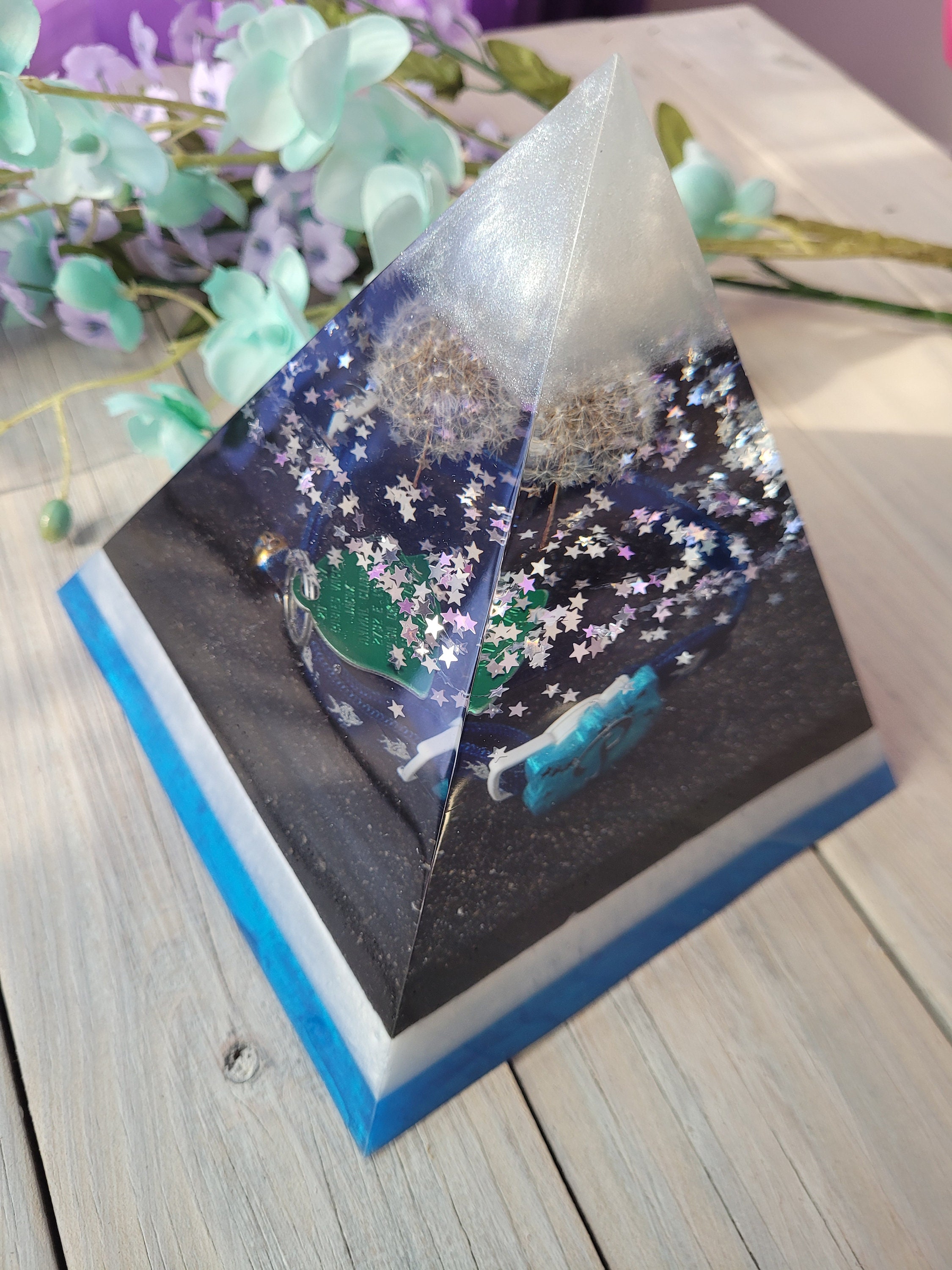 Large Memorial Pyramid Custom Handmade With Epoxy Resin - Etsy
