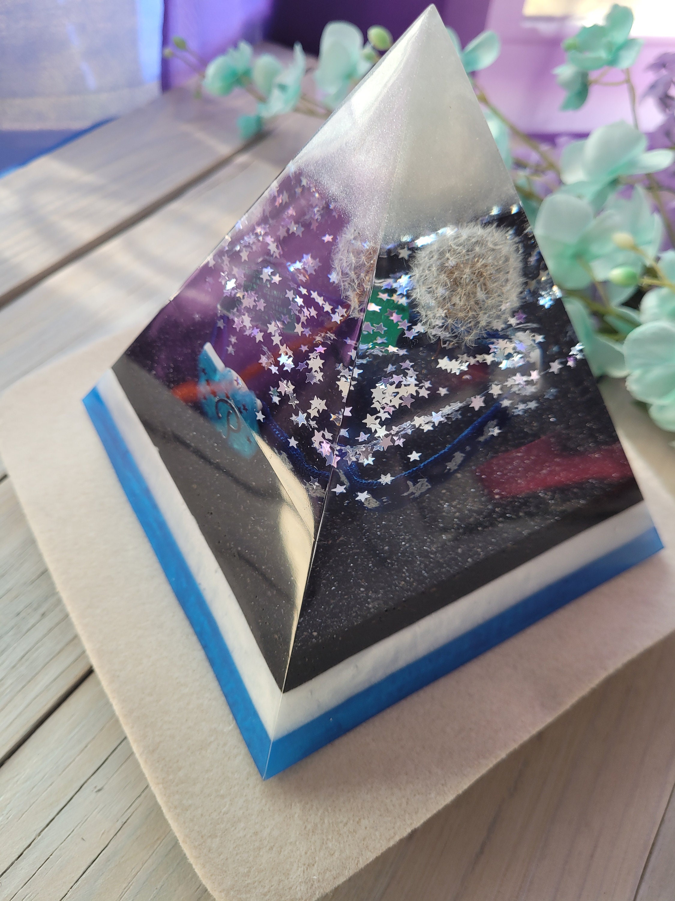 Large Memorial Pyramid Custom Handmade With Epoxy Resin - Etsy