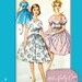1950s Shelf Bust Party Dress Vintage Sewing Pattern 3900, 29 Inch Bust ...
