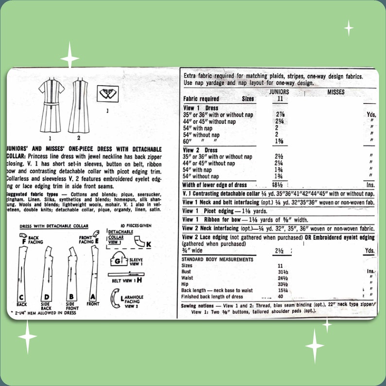 1960s Princess Lines Dress Vintage Sewing Pattern 5798 31.5 - Etsy