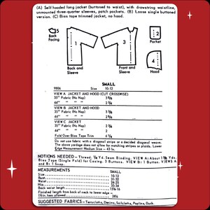 1960s Jacket in a Jiff Sewing Pattern 9806, 31-32 Inch Bust, DIGITAL ...