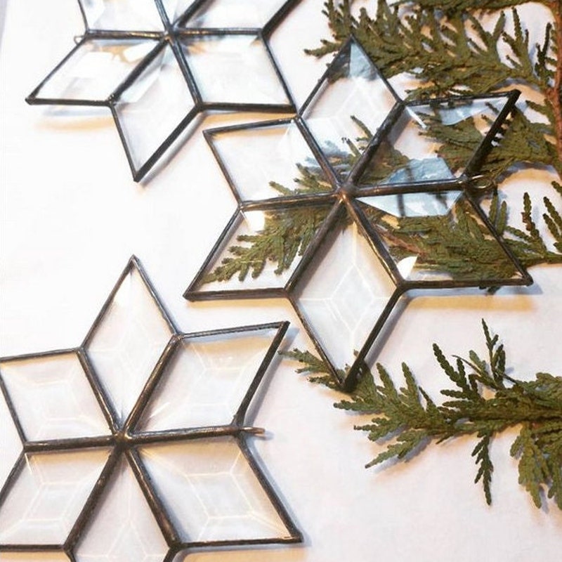 Beveled Snowflake - Etsy