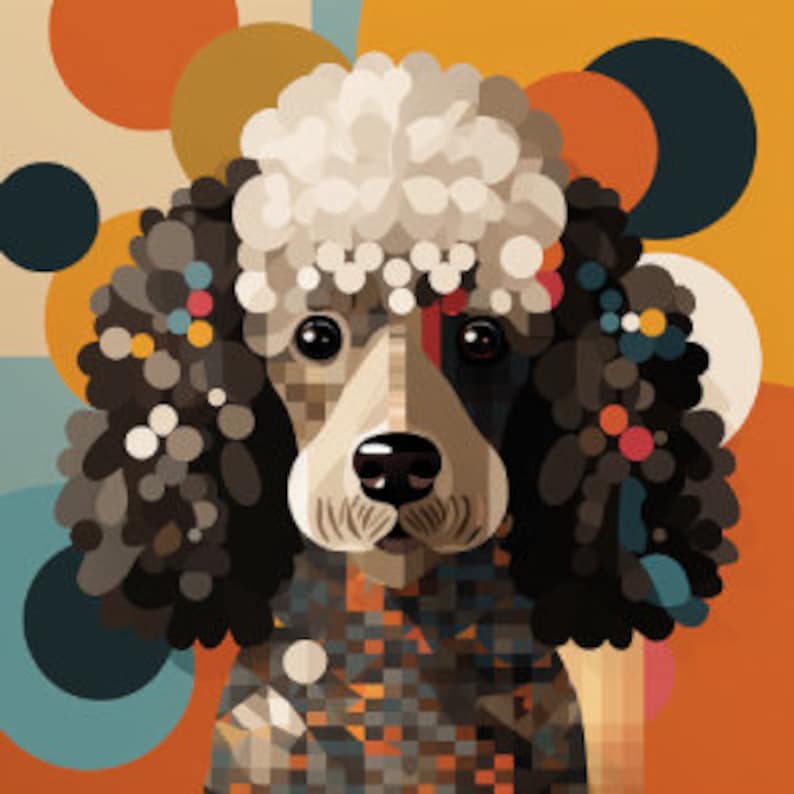 Poodle Set 3 Printable Digital Download - Etsy