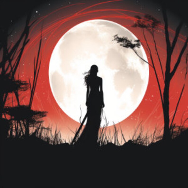 Full Moon Printable Art - Etsy