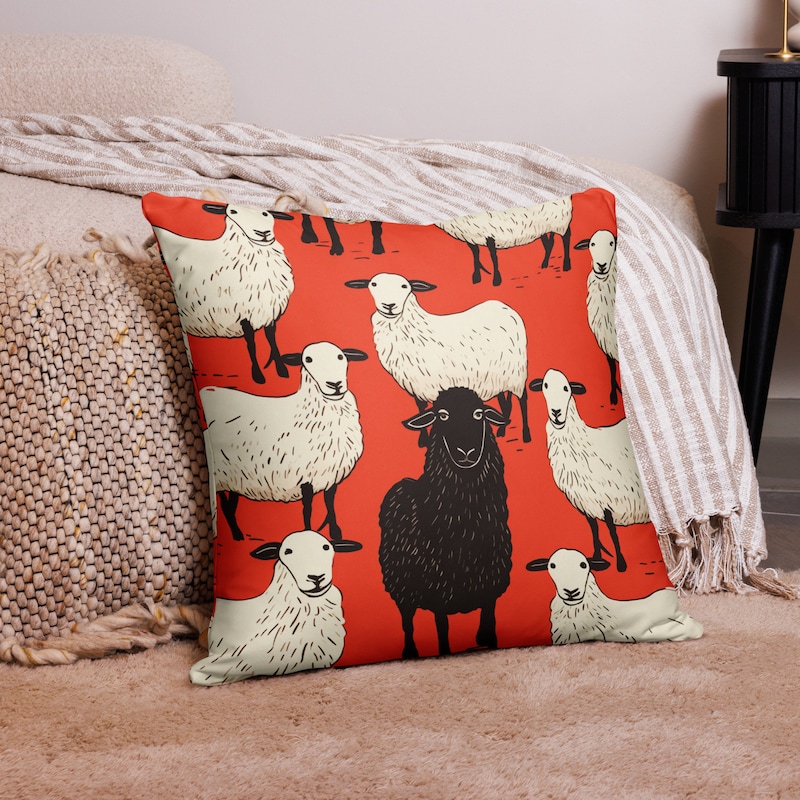 Sheep Pillow - Etsy