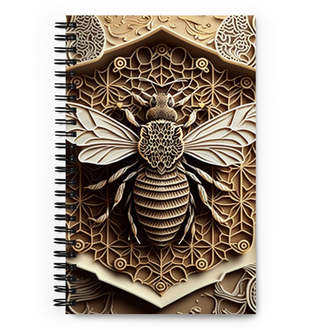 Bee Spiral Notebook Journal - Etsy