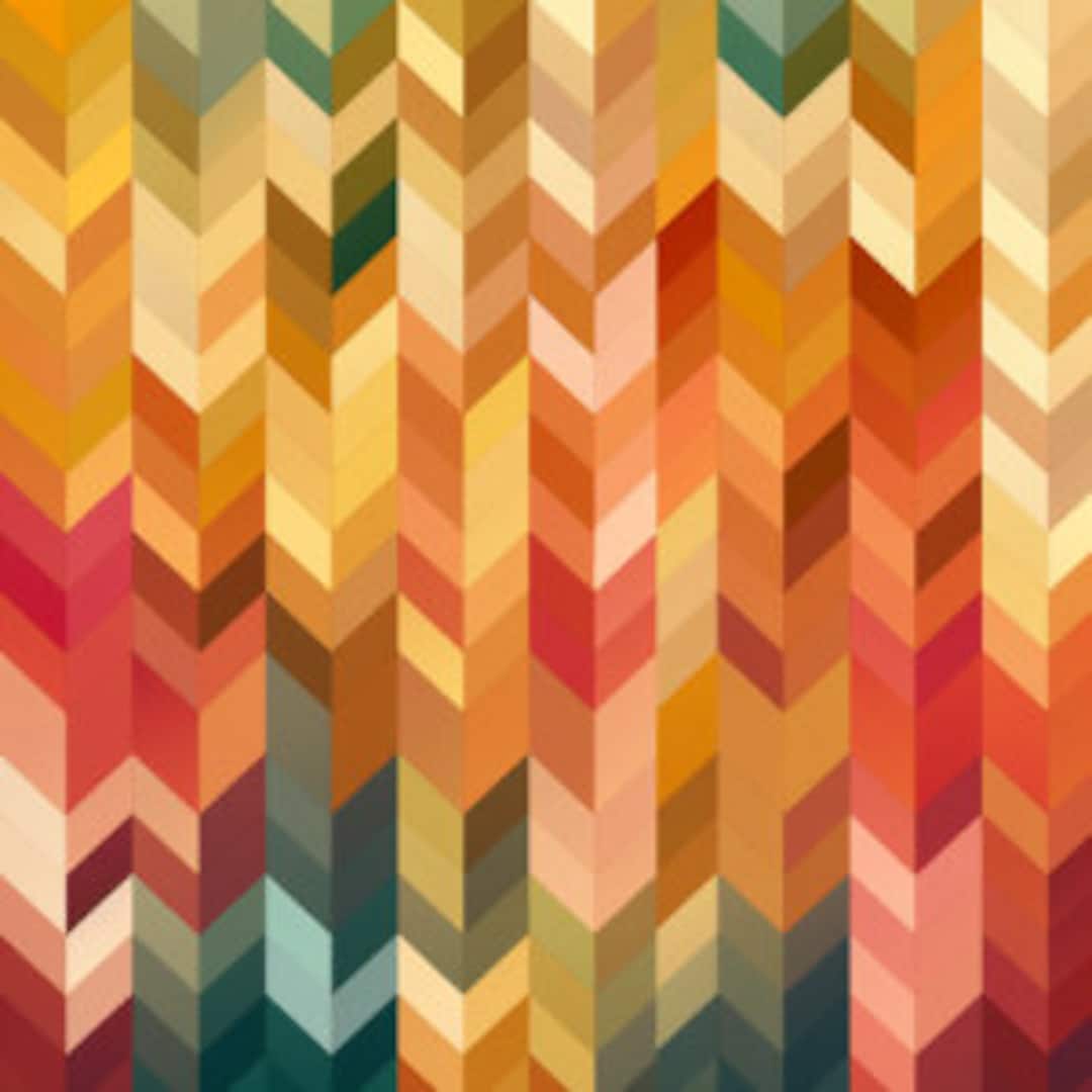 Fall Color Block Repeatable Pattern Printable Download - Etsy
