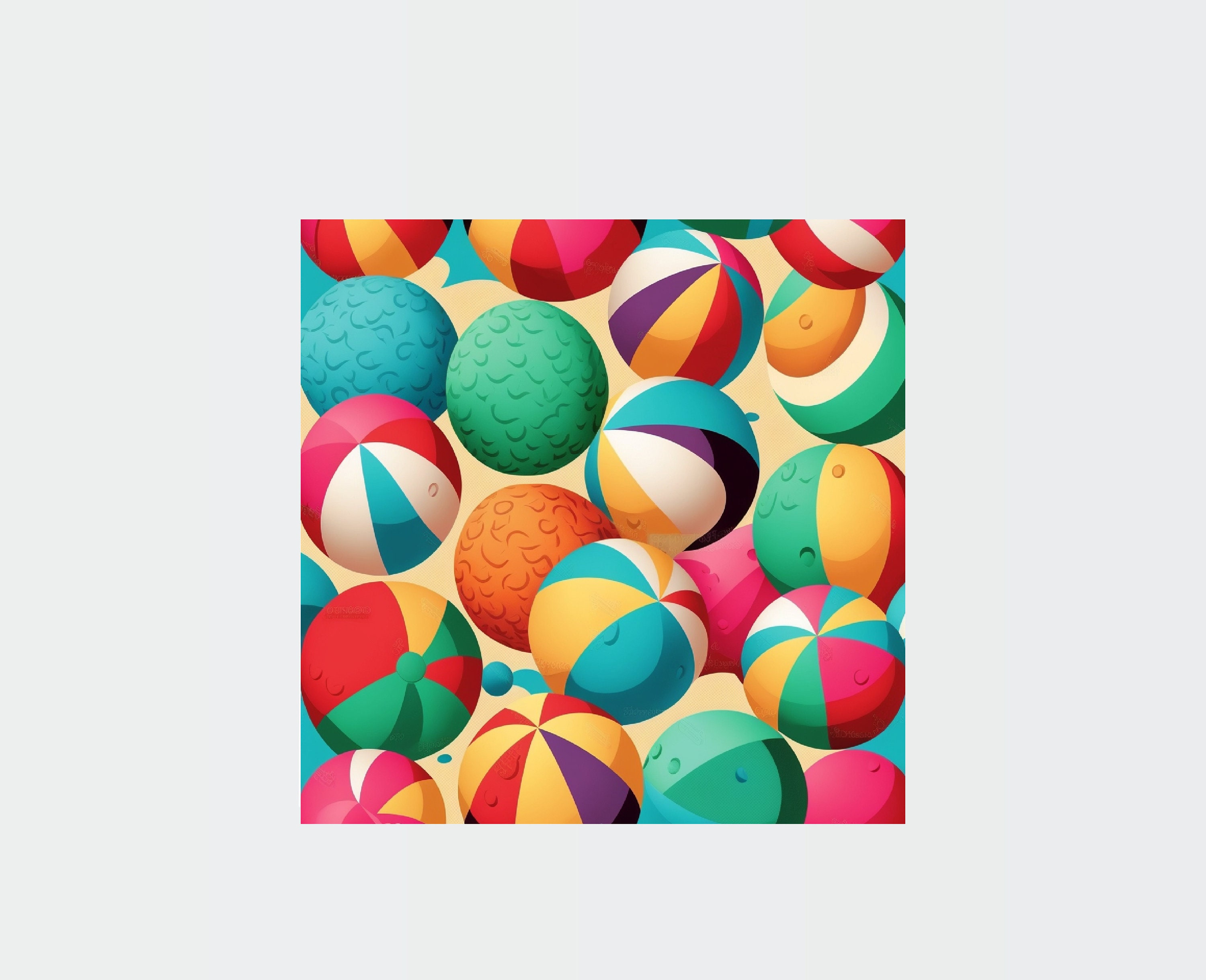 Beach Ball Printable Download Craft Paper, Wrapping Paper, Printable ...