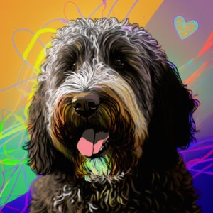 Laberdoodle, Doodle, Printable Art Download Wall Hanging - Etsy