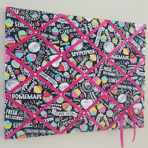 Baking Themed Fabric Memo / Photo / Vision Board - Etsy